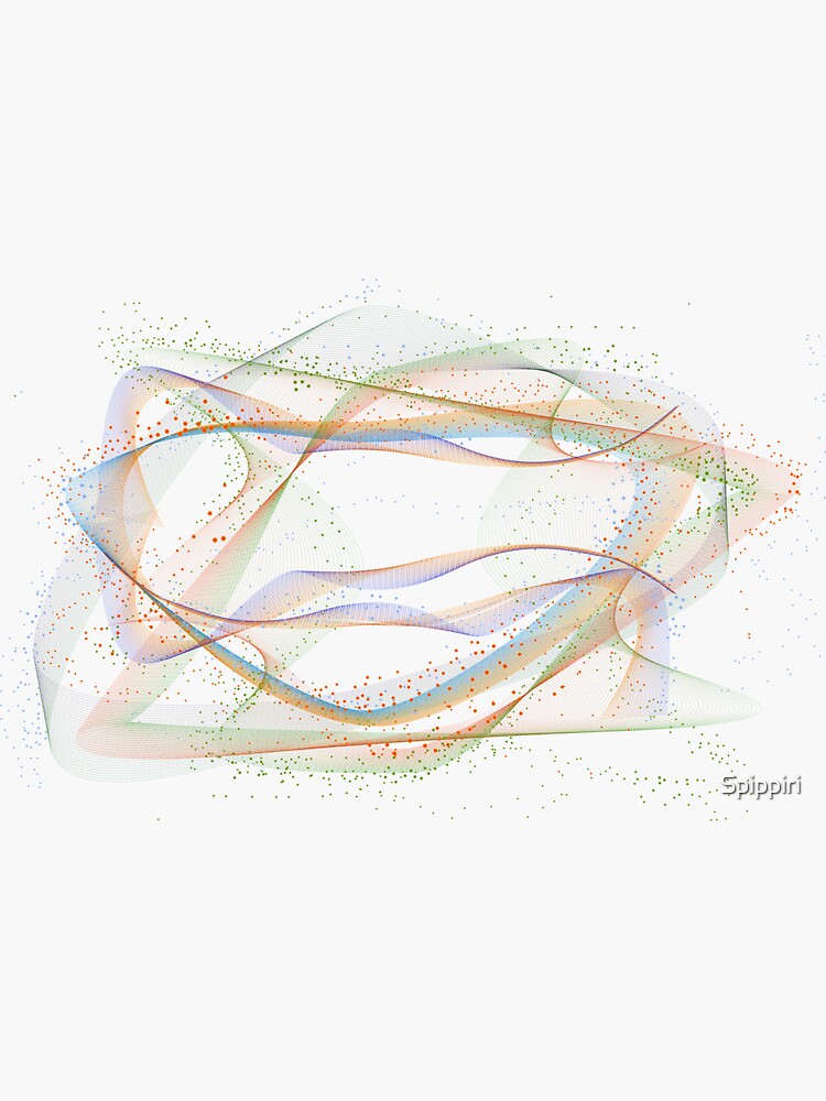 "Circular movement abstract" Sticker by Spippiri | Redbubble