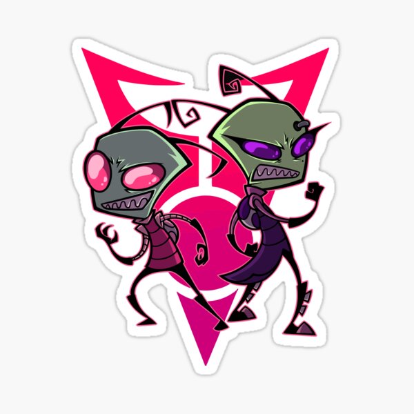 "Invader Zim " Sticker for Sale by yahui | Redbubble