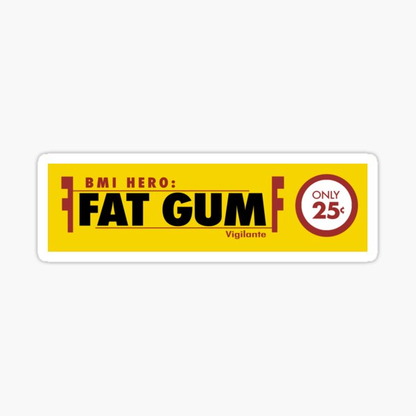 "Fat Gum "Bubblegum" Label" Sticker for Sale by canterlotradio | Redbubble