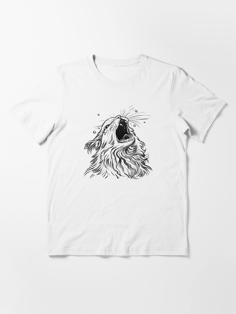 "White/Lines-Only Screaming Thurston Meme Cat" T-shirt for Sale by ...
