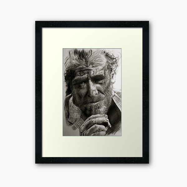 "Charles Bukowski" Framed Art Print by teameister | Redbubble