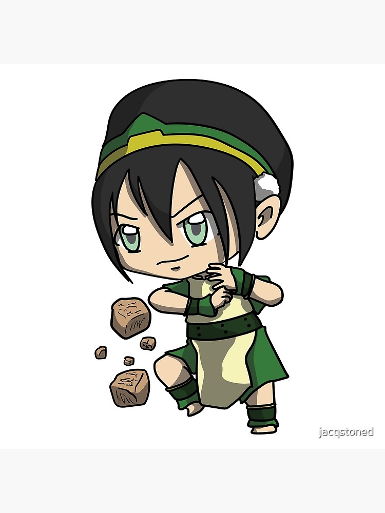 "Avatar The Last Airbender Chibi Toph sticker" Art Print for Sale by ...