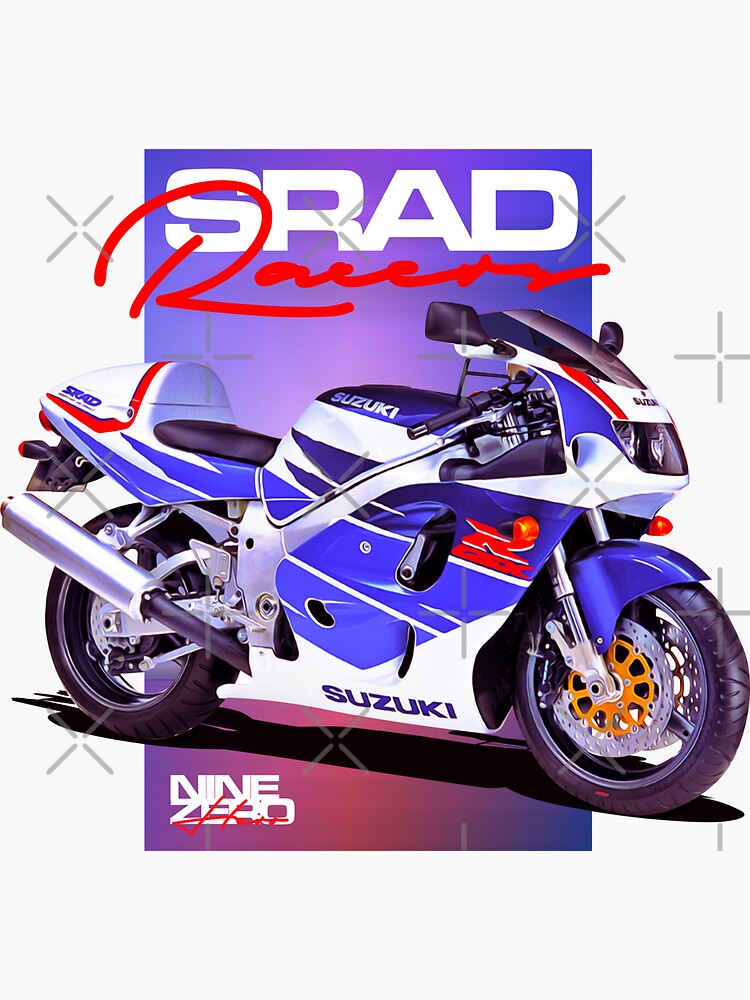 "SRAD GIXXER" Sticker for Sale by retroquarter | Redbubble