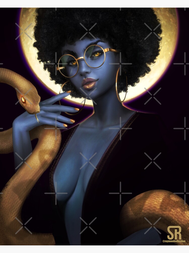 "Afro Eclipse" Sticker by Sebray | Redbubble