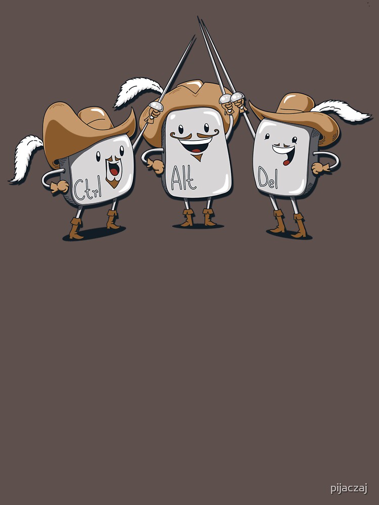 "The Three Mus-key-teers " T-shirt for Sale by pijaczaj | Redbubble ...