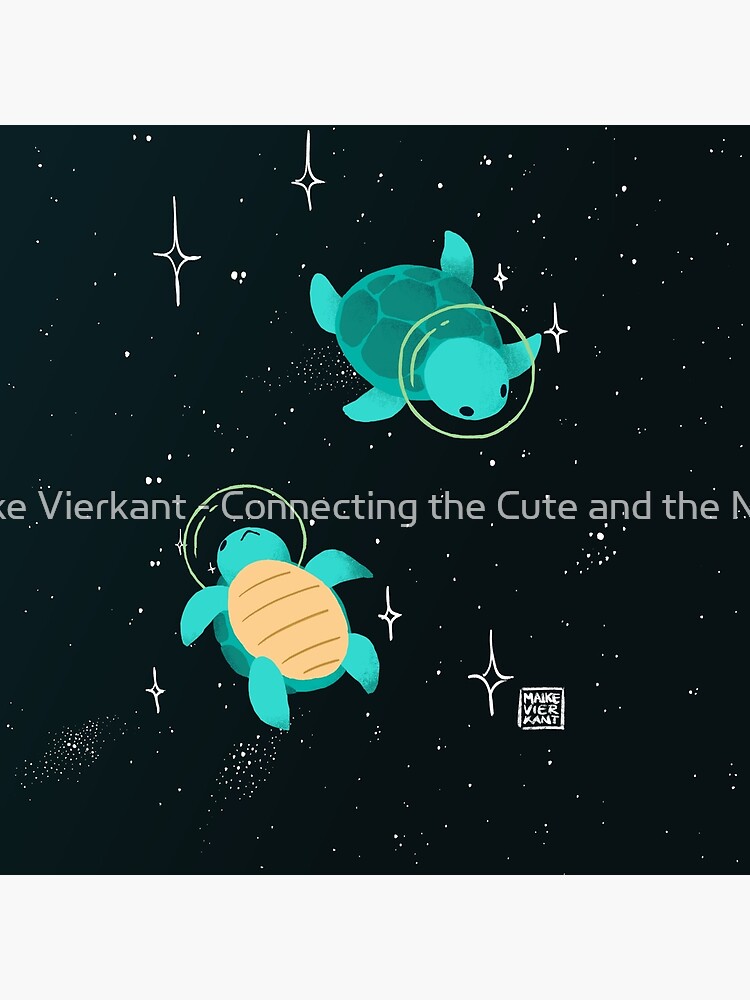 "Space Turtles" Art Board Print by Maike Vierkant | Redbubble