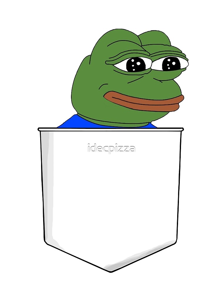 "Happy Pocket Pepe" Kunstdruck von idecpizza | Redbubble