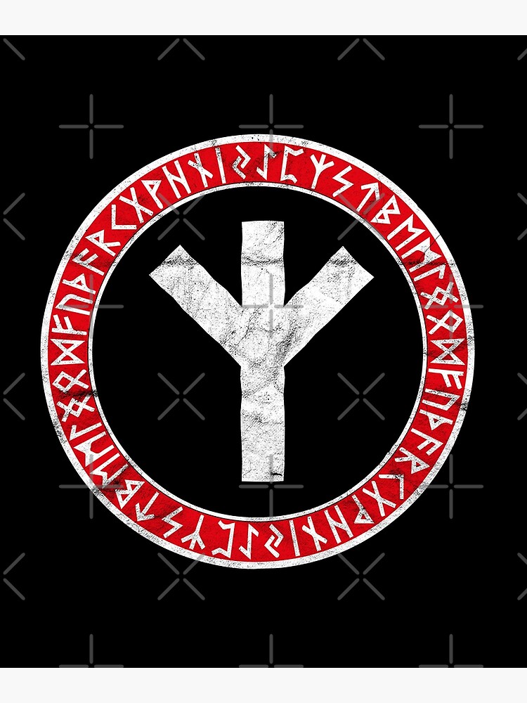 Impression photo « Viking Rune Man Elhaz Algiz Elk Germanic Norse Wotan ...