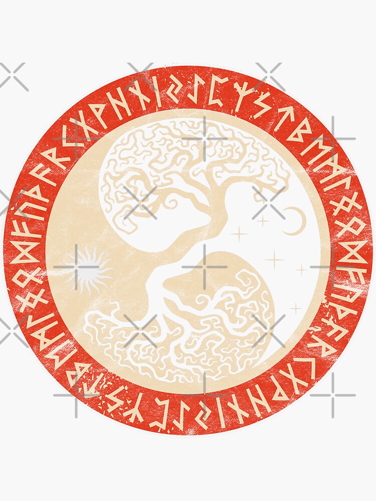 "Yggdrasil Midgard Viking Tree Odin Edda Thor Valhalla Norse design ...