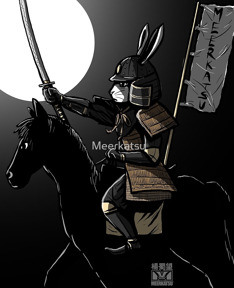 "Samurai rabbit" by Meerkatsu | Redbubble