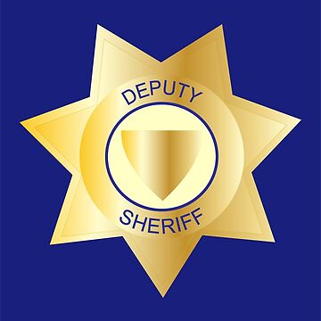 "Deputy Sheriff's Gold Star Badge" Sticker for Sale by CreativeTwins ...