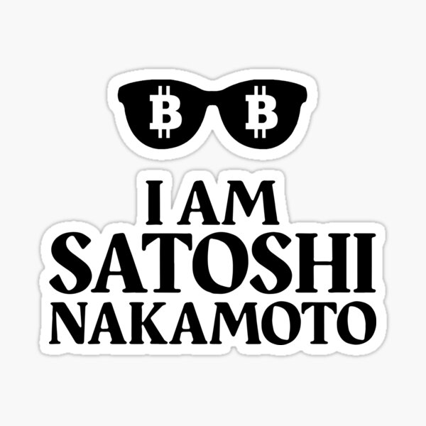 "Satoshi Bitcoin" Sticker for Sale by Domenico Scalise | Redbubble