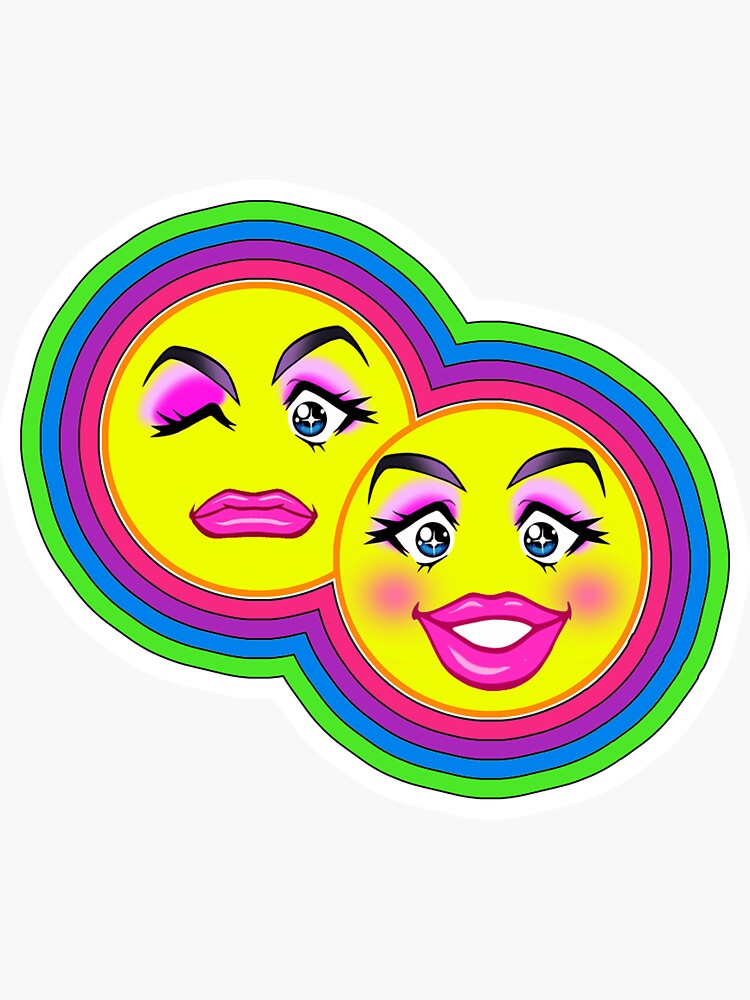 "DRAG EMOJI" Sticker for Sale by BOLDQUEENS | Redbubble