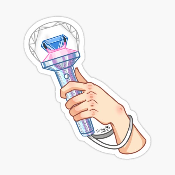 "Lightstick Seventeen" Sticker by FireHair | Redbubble