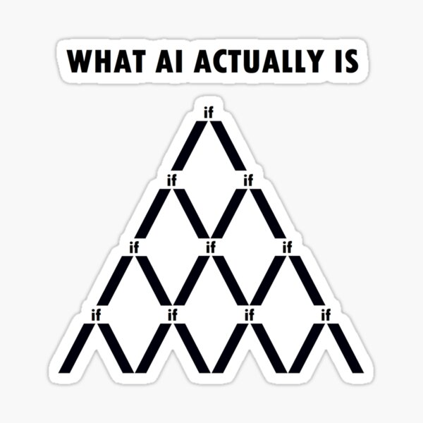"Funny design of artificial intelligence, machine learning with if ...