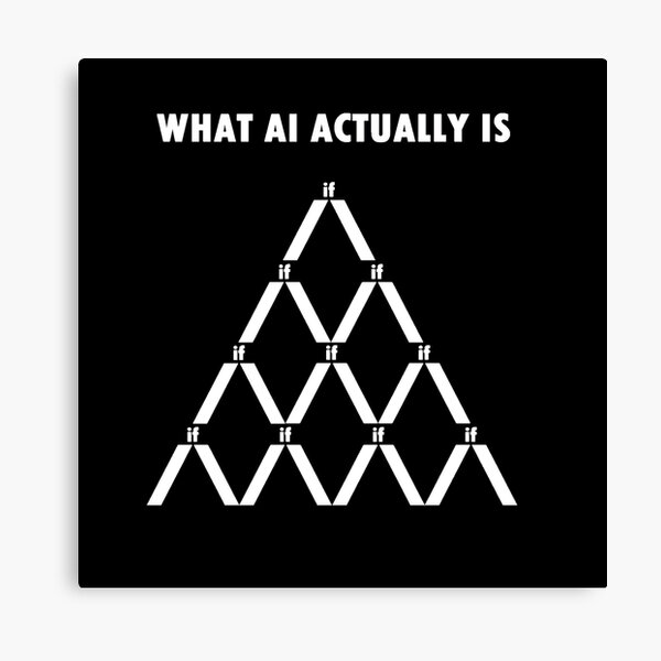 "Funny design of artificial intelligence, machine learning with if ...