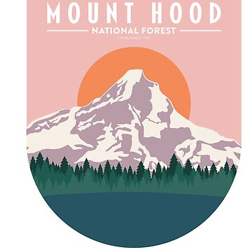 "Mount Hood" Sticker for Sale by smalltownnc | Redbubble