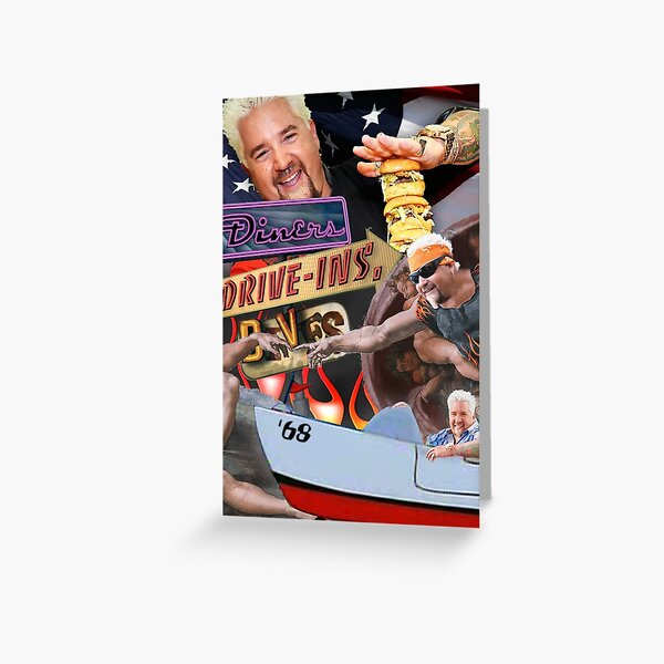 "Guy Fieri Poster" Greeting Card by thatyoungyork | Redbubble