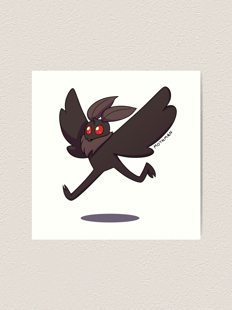 "Cartoony Mothman Cryptid" Art Print for Sale by tonyghost | Redbubble