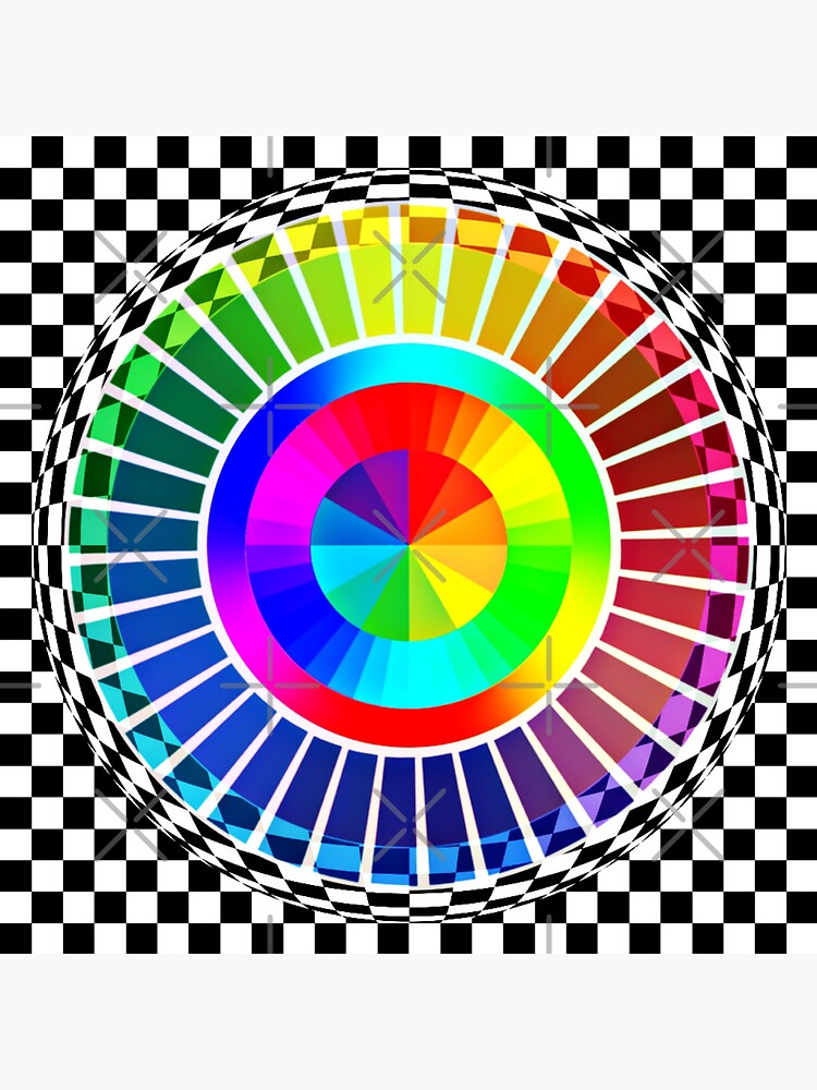 "Color wheel " Sticker by jellyrelish | Redbubble