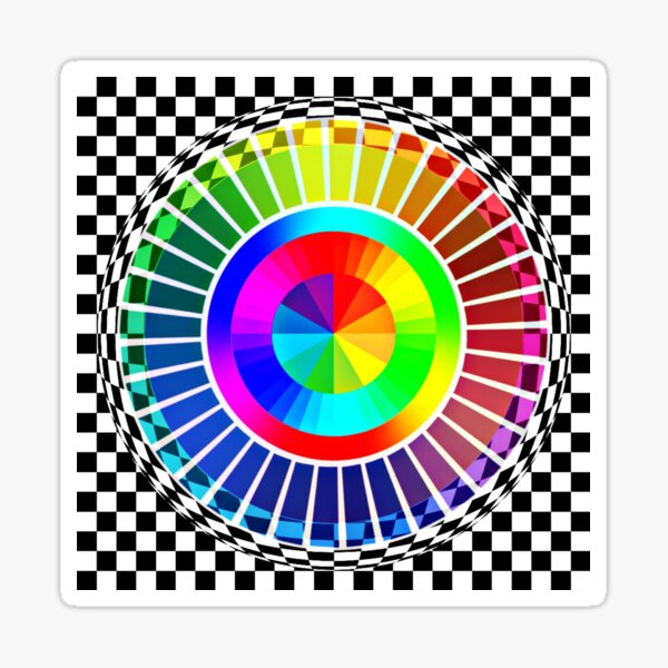 "Color wheel " Sticker by jellyrelish | Redbubble