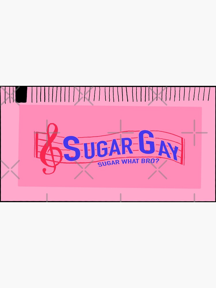"Sugar Gay Sugar Packet" Sticker for Sale by sophiavixi | Redbubble