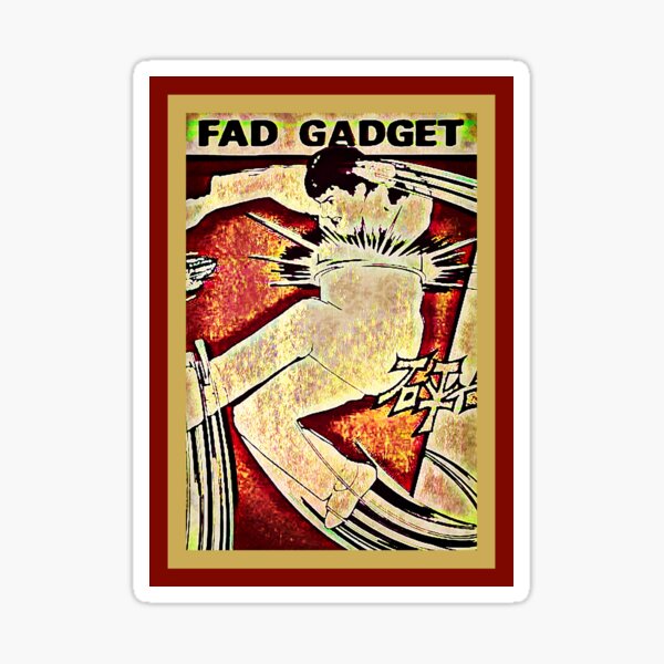 "Fad Gadget" Sticker for Sale by rcmarble | Redbubble