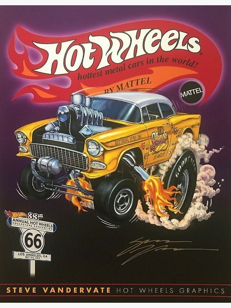 "Hot Wheels Gold 55 Gasser Poster" Poster by jferro67 | Redbubble
