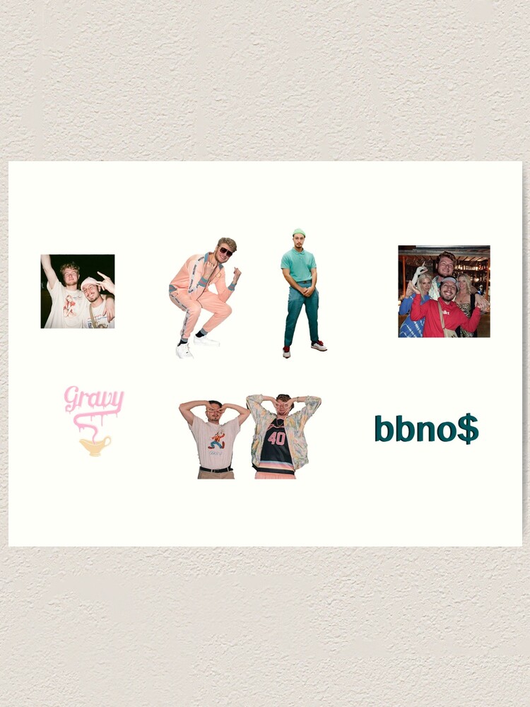 "BABY GRAVY STICKER PACK - YUNG GRAVY & BBNO$ STICKER PACK" Art Print ...