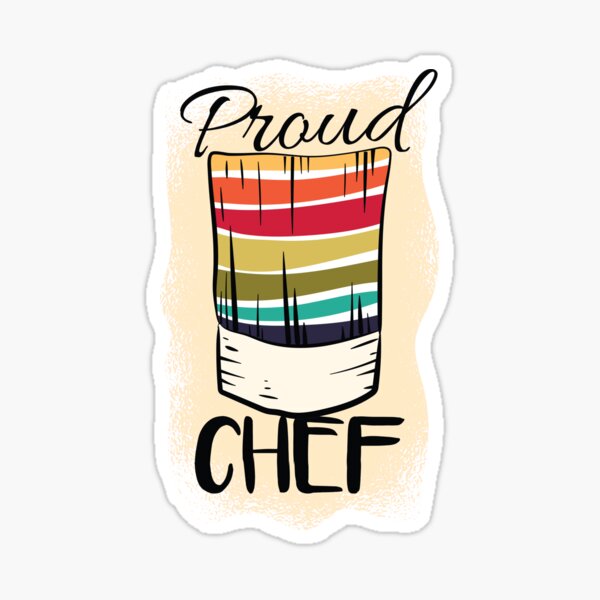 "proud chef rainbow " Sticker by pirminio | Redbubble