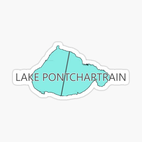 "Lake Pontchartrain, Louisiana" Sticker for Sale by Statepallets ...
