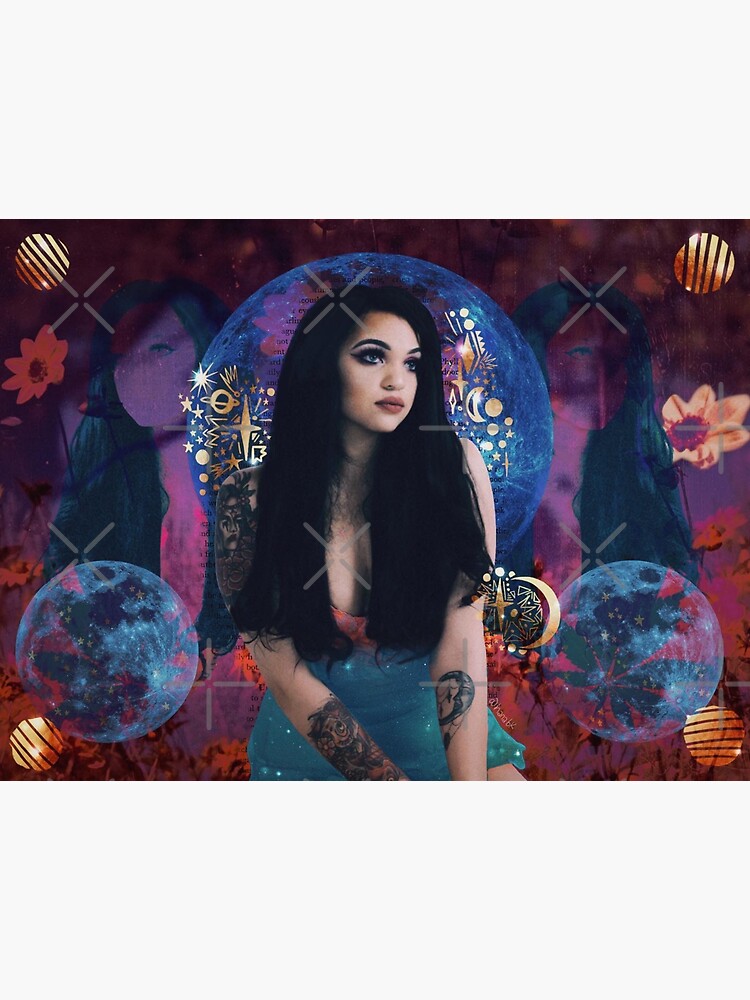 "Moon Babe Collage" Sticker for Sale by hanabk | Redbubble