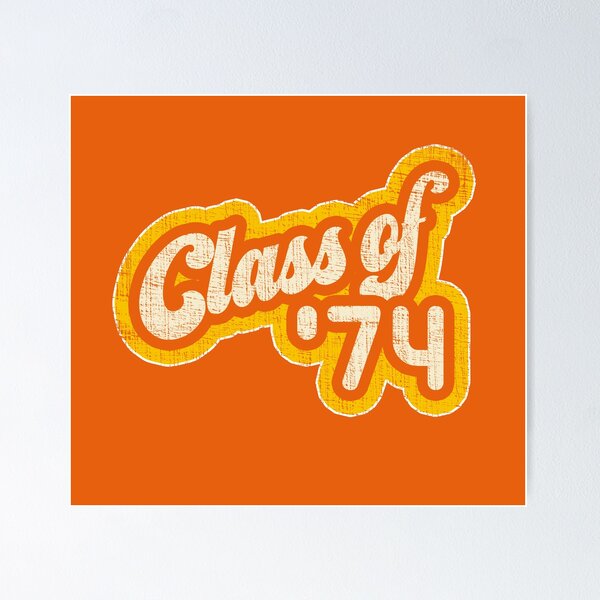 "Retro Seventies High School - 1970s Vintage Class of 1974 distressed ...