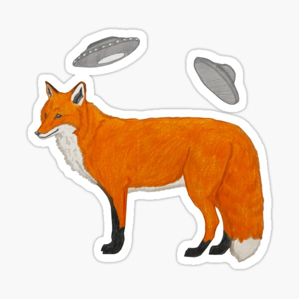 ""Spooky" Fox Mulder" Sticker for Sale by spookyfoxes | Redbubble
