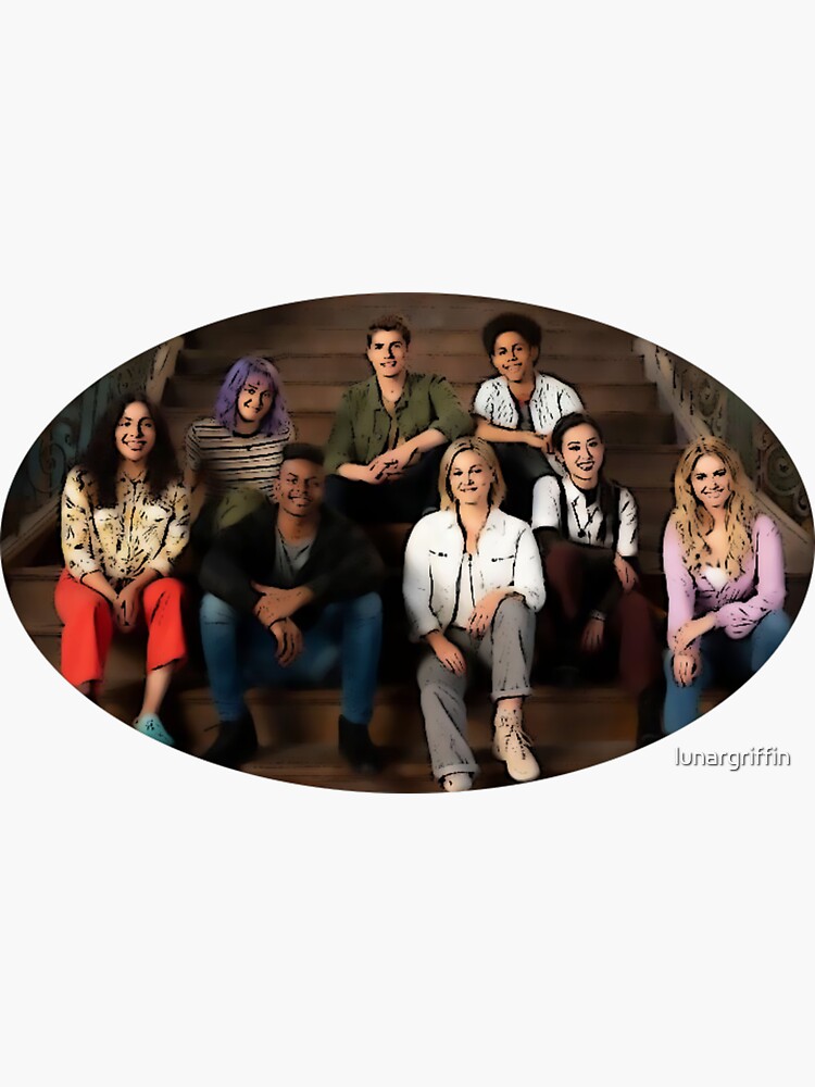 "the crossover" Sticker for Sale by lunargriffin | Redbubble