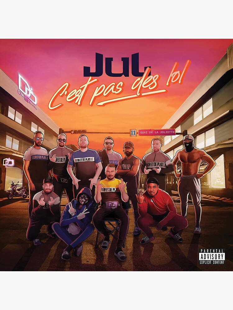 Poster avec l'œuvre « C'est pas des lol JUL » de l'artiste hey-why ...