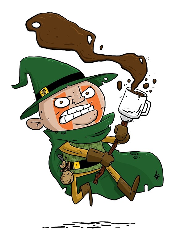 "The Coffee Wizard - Snack Attack" by striffle | Redbubble