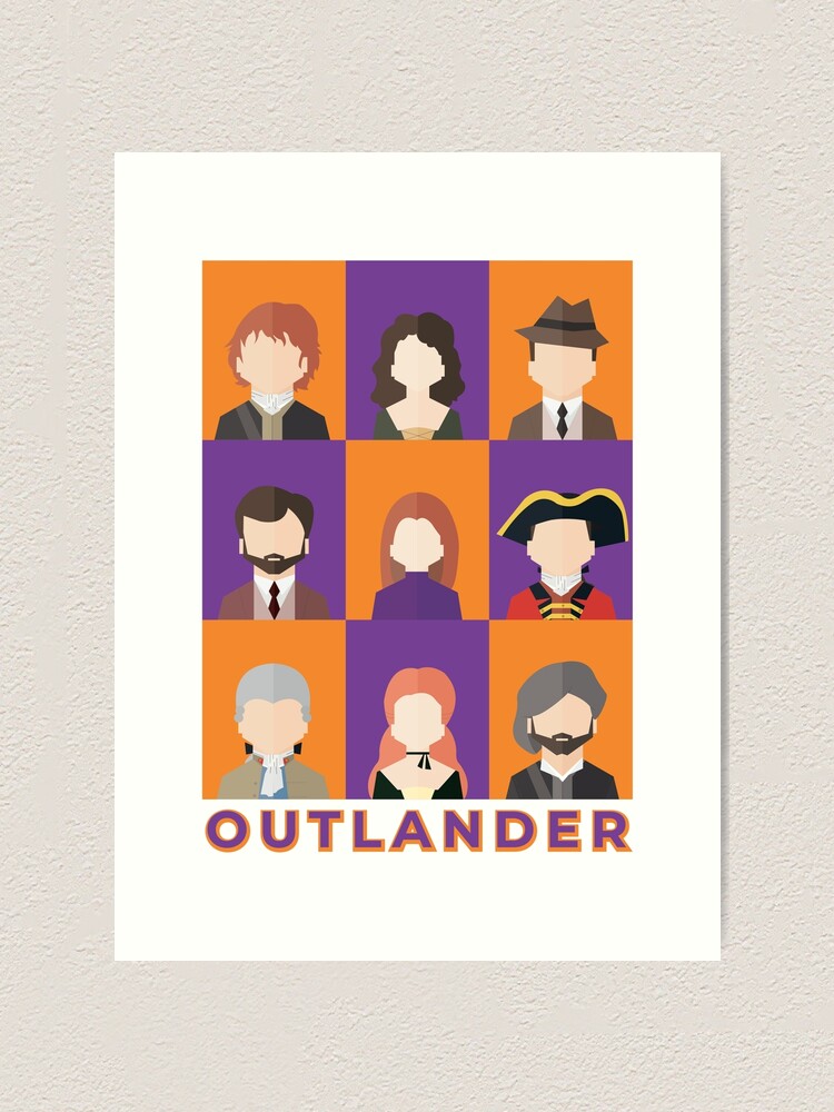 "Outlander Characters Icons Illustration" Art Print by MariOyama ...