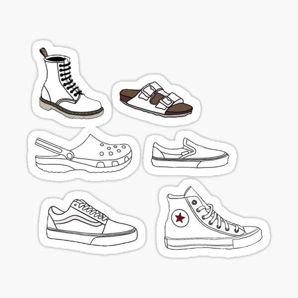 "White shoe pack" Sticker for Sale by kelsie11875 | Redbubble