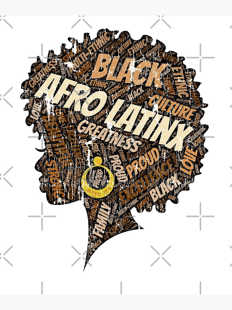 "Afro-Latinx Afro" Art Print for Sale by blackartmatters | Redbubble