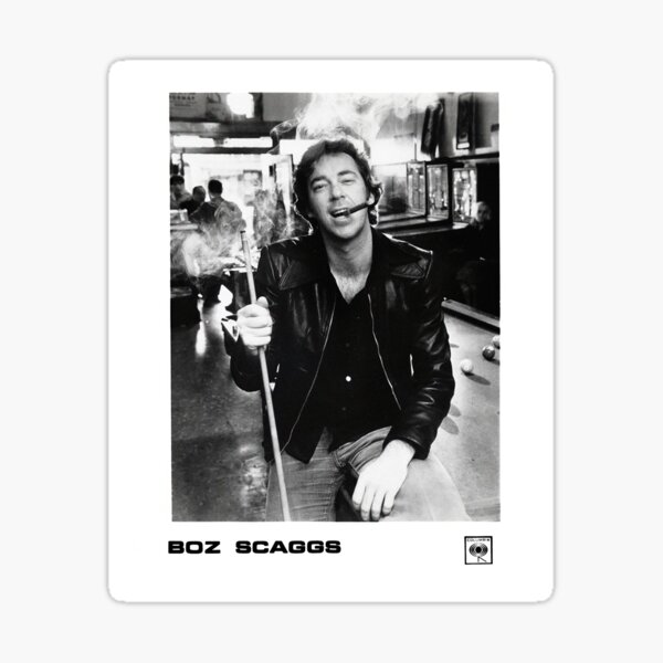 "Young Boz Scaggs" Sticker by cinematiquelife | Redbubble