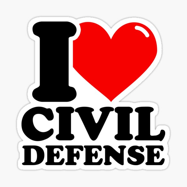 Civil Defense Stickers | Redbubble