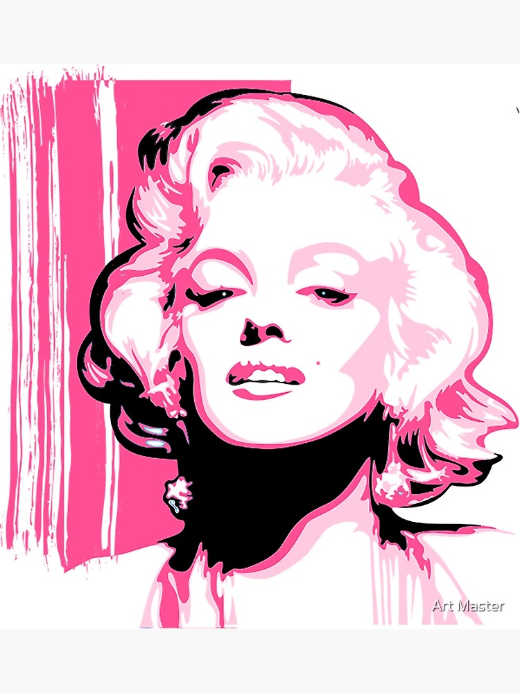 "Marilyn Monroe in Pink" Poster for Sale by Art Master | Redbubble