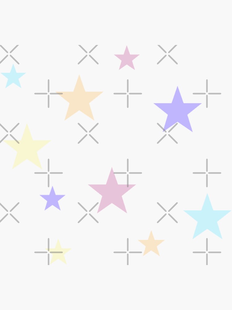 "Pastel Star Sticker Pack" Sticker for Sale by Tumblestwo | Redbubble