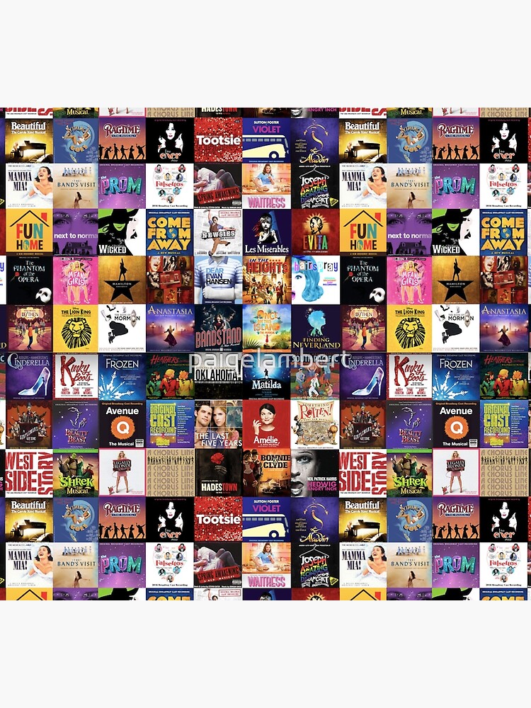 "musicals collage" Socks for Sale by paigelambert | Redbubble