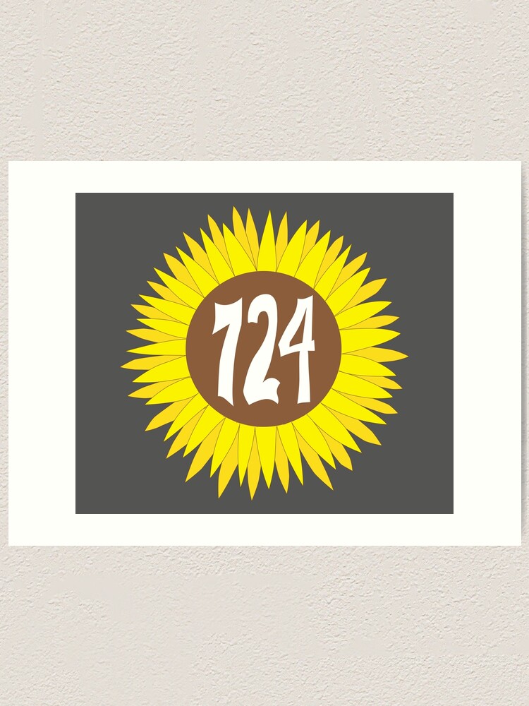 "Hand Drawn Pennsylvania Sunflower 724 Area Code" Art Print by itsrturn ...