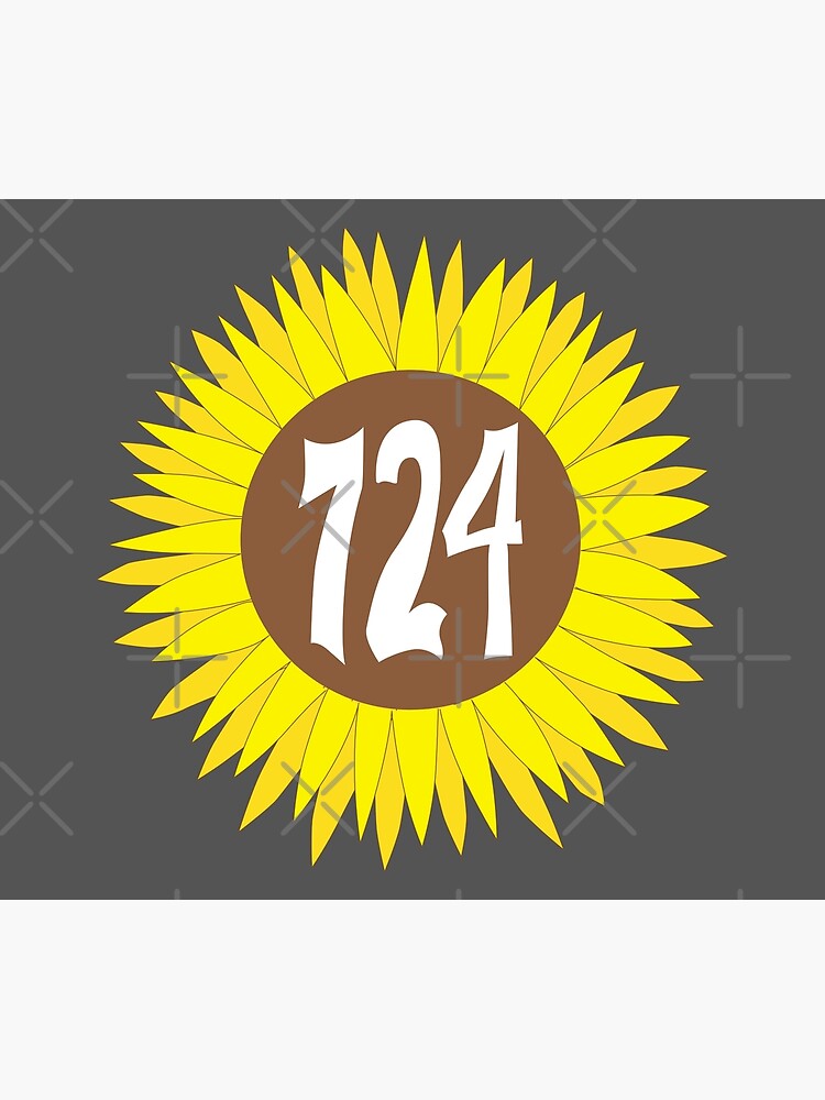 "Hand Drawn Pennsylvania Sunflower 724 Area Code" Art Print by itsrturn ...
