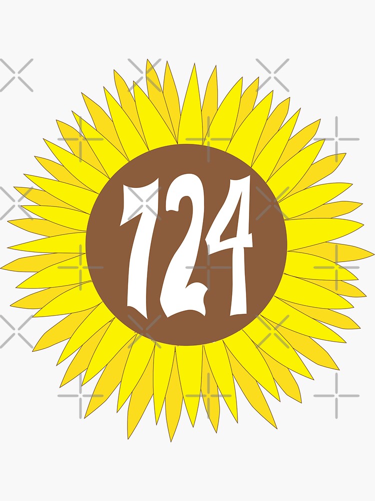 "Hand Drawn Pennsylvania Sunflower 724 Area Code" Sticker for Sale by ...