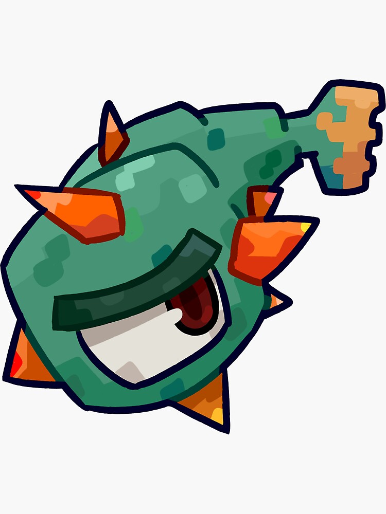 "Minecraft Guardian Sticker" Sticker by jakethewird | Redbubble