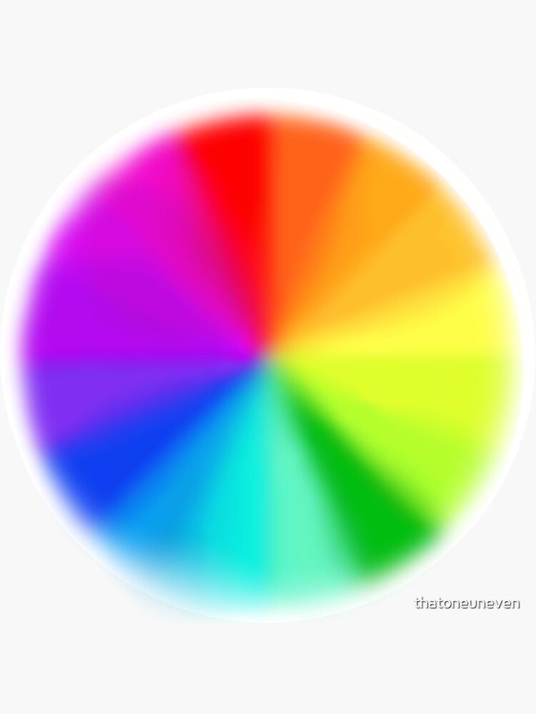 "The color wheel " Sticker by thatoneuneven | Redbubble